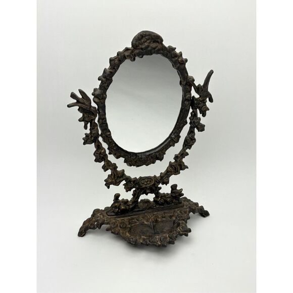 No Brand | Wall Decor | Vtg Victorian Cast Iron Vanity Tabletop Oval ...